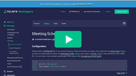 Receive text SMS with Telynx Python SDK